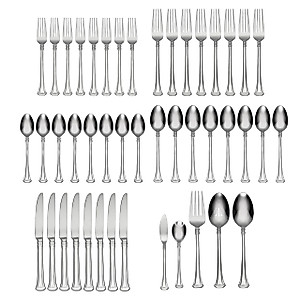Oneida Apollonia 45-Piece Flatware Set, Service for 8