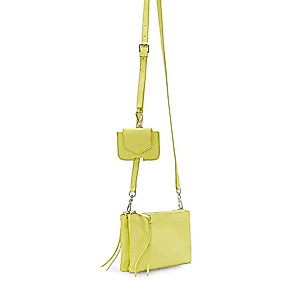 Vince Camuto Mekhi Small Crossbody, Lemon Mustard