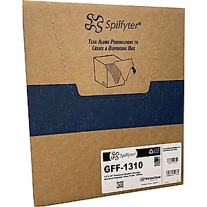 Evolution Sorbent Products XMBGPF1310 Spilfyter Polypropylene Extra Heavy Absorbent Pad, 12 Gal Capacity, 13" Length, 10" Width, Gray, Pack of 100