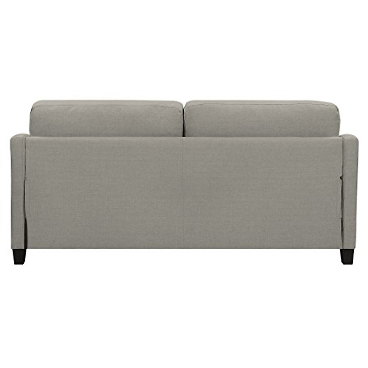 Serta Carmina 75 Contemporary Upholstered Living Room Sofa, Modern Couch for Two or Three, High Plush Seat Cushions and Back Pillows, Easy Assembly, Rhine Gray
