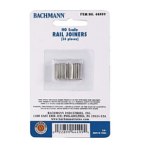 Bachmann Trains RAIL JOINERS (36/card) - HO Scale