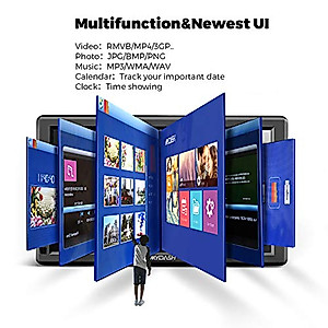 MYDASH - 10.1 inch Digital Picture Frame - Smart Photo Frame with Built-in 32GB Large Memory, IPS Screen, Auto Rotate, USB Flash Drive.