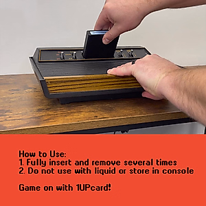1UPcard Console Cleaner Compatible with Atari 2600 Video Game System