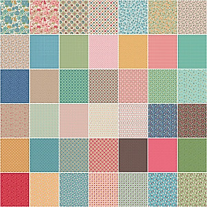 Lori Holt Mercantile 5" Stacker 42 5-inch Squares Charm Pack Riley Blake Designs 5-14380-42