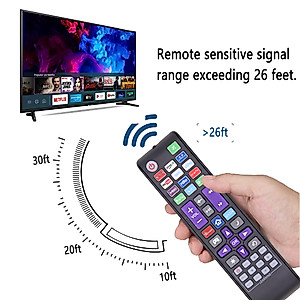 Replacement Remote Control for Roku TV, Compatible for TCL Roku/Hisense Roku/Onn Roku/Sharp Roku/Element Roku/Philips Roku Series Smart TVs (Not for Roku Stick and Box)