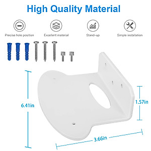 Wall Mount Holder for Orbi Tri-Band Mesh WiFi 6 Router(RBS850)(RBK852)(RBK853)/(RBS750)(RBS751)(RBK752)(RBK753)/(AX4200)(AX5700)(AX6000), Bracket Hanger Stand for Orbi Ultra by TIUIHU(White,1-Pack)
