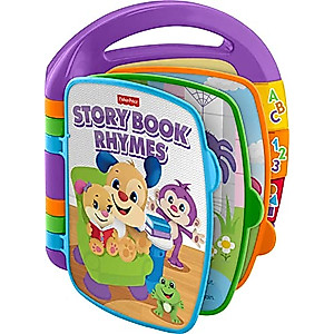 Fisher-Price Laugh & Learn Musical Baby Toy, Storybook Rhymes, Electronic Learning Book With Lights & Songs For Ages 6+ Months