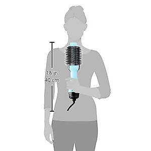 REVLON One-Step Volumizer Original 1.0 Hair Dryer and Hot Air Brush, Mint