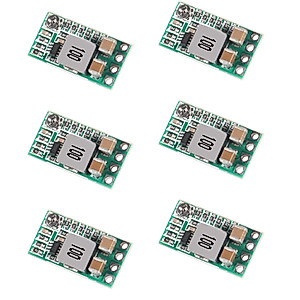 AITIAO 6Pcs Mini Voltage Reducer 5V Regulator Module DC 4.5-24V 12V 24V to 5V 3A Buck Converter Reduced Voltage Regulator Power Supply Transformer Module