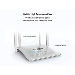 WAVLINK AC1200 WiFi Wireless Router,Dual-Band 5Ghz+2.4Ghz Smart Router,High Speed Router for Game & HD Video with 4x5dBi High Gain Antenna,Amplifiers PA+LNA,Guest Wi-Fi,Router/Access Point/WISP Mode