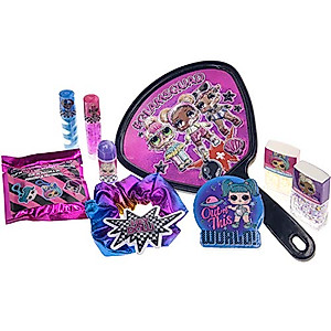L.O.L. Surprise! Townley Girl Backpack Cosmetic Makeup Set 10 Pieces, Including Lip Gloss, Nail Polish, Scrunchy, Mirror and Surprise Keychain, Ages 5+ Perfect for Parties, Sleepovers and Makeovers