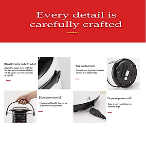 Electric Rice Cooker, Portable Electric Car Truck Food Steamer, Mini Travel Rice Cooker, 12V 100W/24V 200W 2L Portable Meal Heater Food Warmer(12V)