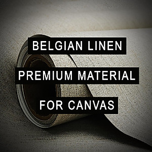 PHOENIX Large Belgian Linen Canvas for Oil Painting - 18x24 Inch/3 Pack Medium Texture, 3/4 Inch Profile - 13 Oz Triple Primed Blank Professional Stretched Archival Canvases for Acrylic Paints