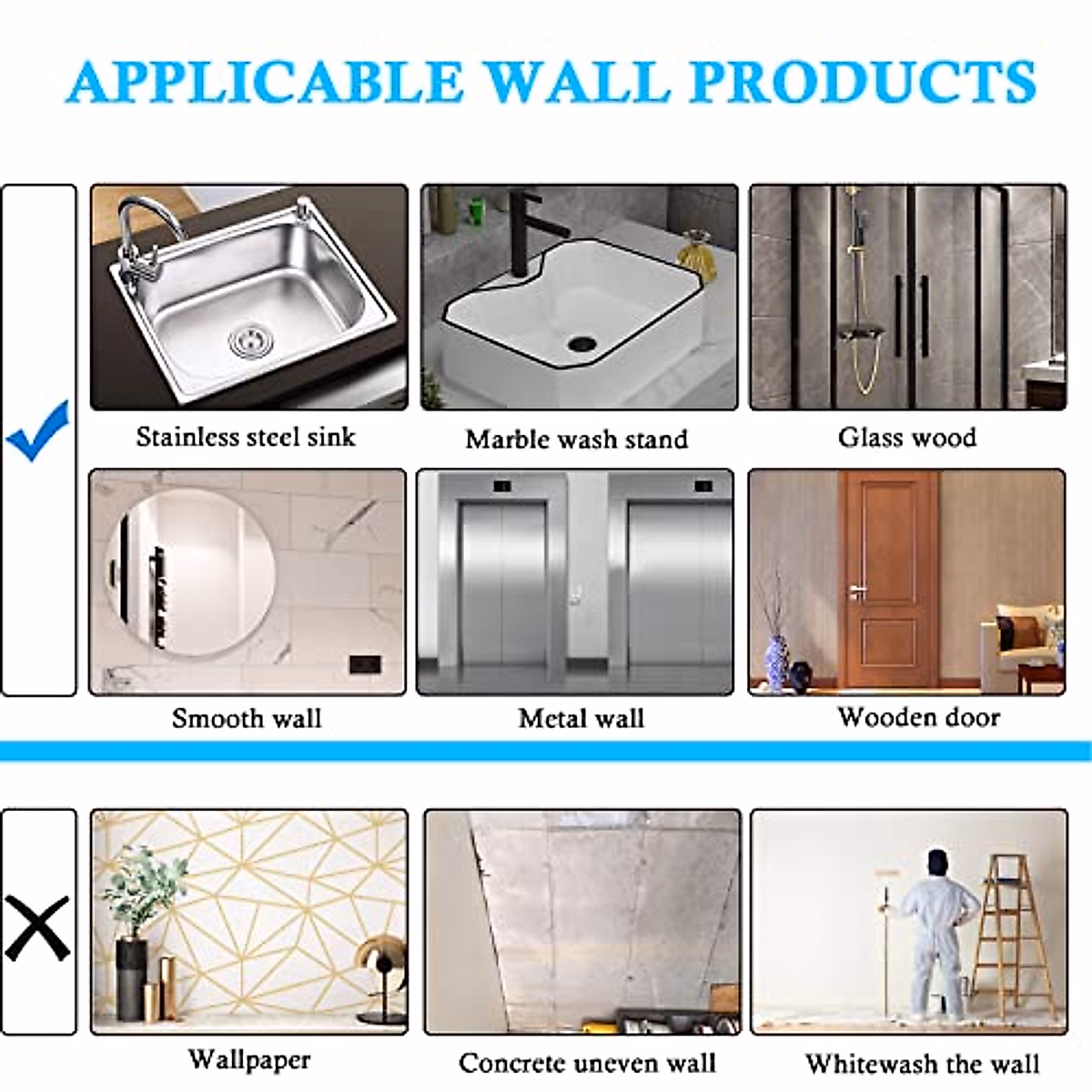 Sunmeyke Waterproof Adhesive Sponge Holder for Kitchen Sink, Never Rust Stainless Steel Silvery(2 Packs), Minimal Size Save Sink Space
