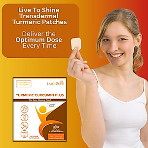 Live To Shine Turmeric Curcumin Topical Patches - 30 Days Supply – USA Made