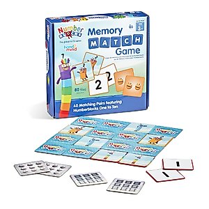 hand2mind Numberblocks Memory Match Game, Matching Card Game, Numbers for Toddlers, Kindergarten Math Toys, Counting Toys, Preschool Learning Activities, Kids Birthday Gift, Easter Basket Stuffers