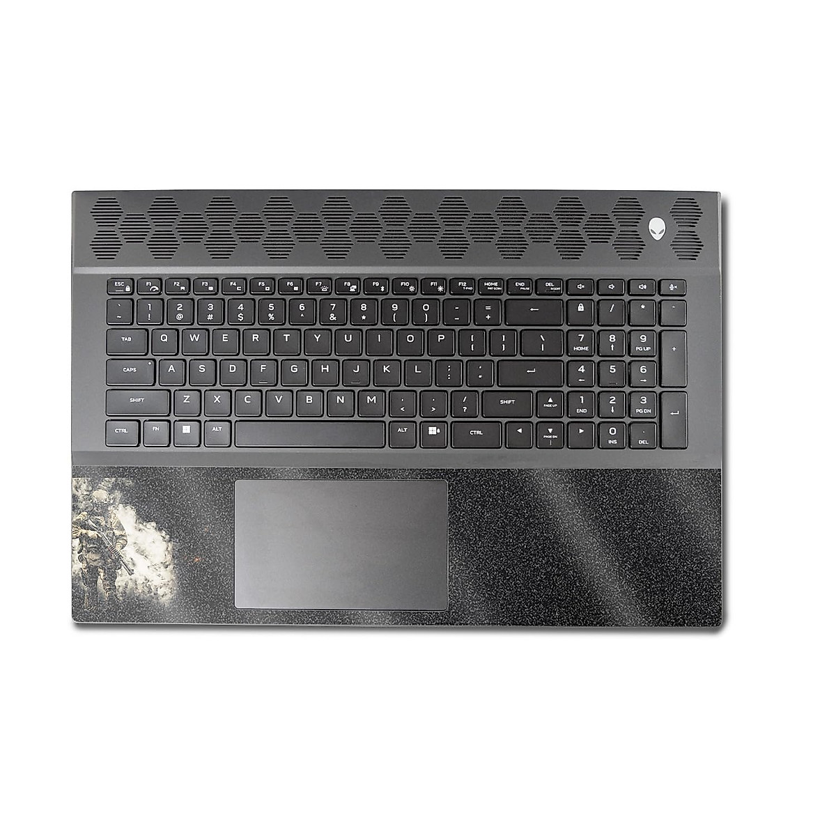 MightySkins Glossy Glitter Skin Compatible with Alienware M18 R1 (2023) Full Wrap Kit - Fighting On | Protective, Durable High-Gloss Glitter Finish | Easy to Apply & Change Styles | Made in The USA