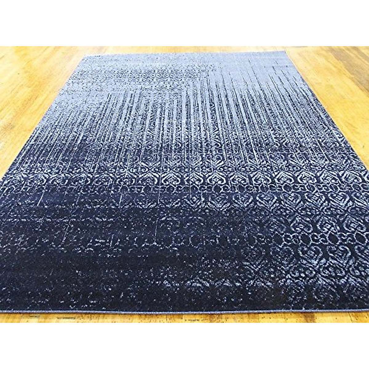 Unique Loom Del Mar Collection Area Rug-Transitional Inspired with Modern Contemporary Design, Rectangular 9' 0" x 12' 2", Blue/Navy Blue