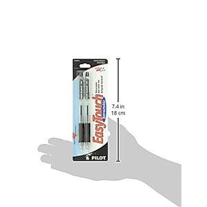PILOT EasyTouch Refillable & Retractable Ballpoint Pens, Medium Point, Black Ink, 2-Pack (32260)