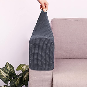 NOLITOY 2pcs armrest Cover Thicken Protective Cloth Protective case with armrests Interior Hand Towel Washable Protective Agent Grip armrest pad Two-Seater arm Cuff Chair Elastic