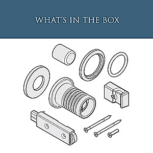 National Hardware N700-150 Barn Door Lock, 5" x 1-1/4" x 3/4", Matte Black