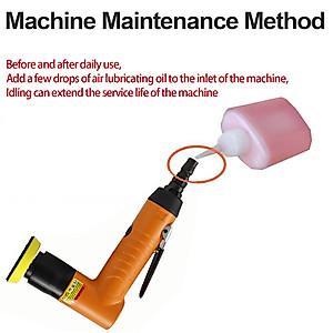 Upgrade Mini Air Angle Sander with 1'' 2'' 3'' Pads Random Orbital Air Sander 22000RPM, Mini Pneumatic Polisher for Auto Body Work Headlight Polishing Paint Cleaning with 30pcs Roll Lock Discs