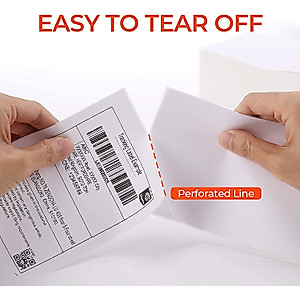 4x6 Thermal Labels, ANWALE Shipping Label, Direct Thermal Printer Label (500 Fan-Fold Labels), Commercial Grade Compatible with Rollo Label Printer, MUNBYN, iDRPT, Polono, Zebra Thermal Label Printer