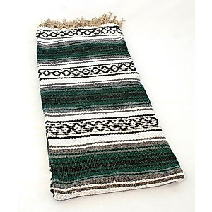 Mexican Beach Artisan Made Blanket Throw 4.6ft X 6.6ft Throw Yoga Roll Sanyork (Tm)000011