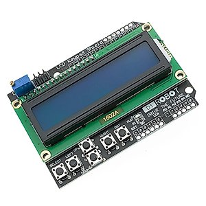 1602 LCD Keypad Shield 1602 LCD Expansion Shield Board Blue Backlight 4.5-5.5V for Arduino Duemilanove Robot 1pcs