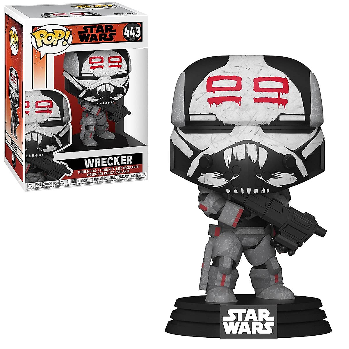 POP Star Wars: Bad Batch - Wrecker Funko Pop! Vinyl Figure (Bundled with Compatible Pop Box Protector Case) 3.75 inches