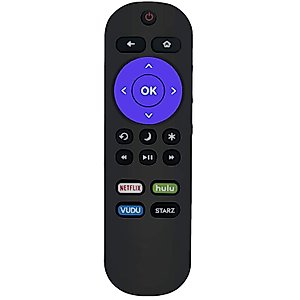 Remote Control Compatible with All Element Roku TV E4SW5017RKU E4SW5518RKU E2SW6518RKU E4SW6518RKU E4SC4018RKU E4SC5018RKU Smart 4K Ultra HDTV