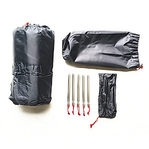 MCETO Outdoor Half Inner Mesh Tent,TX400PRO 5 Corner Tipi Hot Backpacking Hiking Bushcraft Travel Stove Equipment