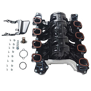 615-175 Upper Intake Manifold with Gaskets for 2001-2011 Fo-rd Crown Vict-oria Mus-Tang Expl-orer Lin-coln Town Car Mer-cury Grand Mar-quis Mount-aineer V8 4.6L 9W7Z9424A GELUOXI