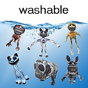 enttgo Zoonomaly Plush Mutant Animal Plush Strange Zoo Plush Toys Animal Plush Toys Horror Game Stuffed Animal Pillow Doll Game Fans Toy Suitable for Boys and Girls (6pcs)