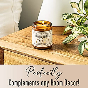 50th Birthday Gifts for Women - 'Limited Edition 1973' Soy Candle, w/Champagne on Ice I 1973 Birthday Gifts for Women I 50 Birthday Gifts for Women I 9oz Reusable Jar, 50Hr Burn, Made in USA