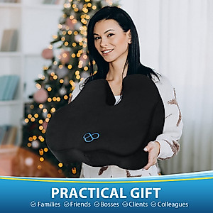 BlissTrends Seat Cushion,Thick Memory Foam Cushions for Pressure Relief, Tailbone Pain, Sciatica & Back Pain Relief for Office Chairs (Black)