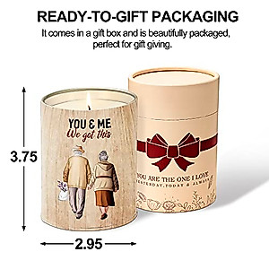 Wedding Anniversary Candels Gifts for Him Her Wife Husband Men, Romantic Anniversary Marriage Gift for Couple Mom Dad Parents, Happy Anniversary for Girlfriend Boyfriend Lavender Candels Gifts