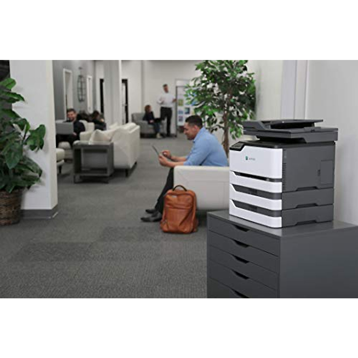 Lexmark MC3426adw Color Laser Multifunction Product with Print, Copy, Fax, Scan and Wireless Capabilities, Plus Full-Spectrum Security and Print Speed up to 26 ppm* (40N9360), White, Small