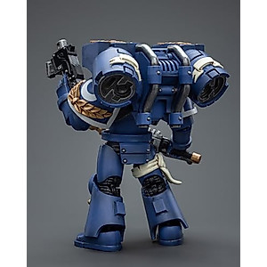 Pipigirl JoyToy 40K 1:18 Action Figure, Ultramarines Vanguard Veteran with Chainsword and Bolt Pistol, 4.76 inch Collectible Action Figures Kits (Chainsword and Bolt Pistol)