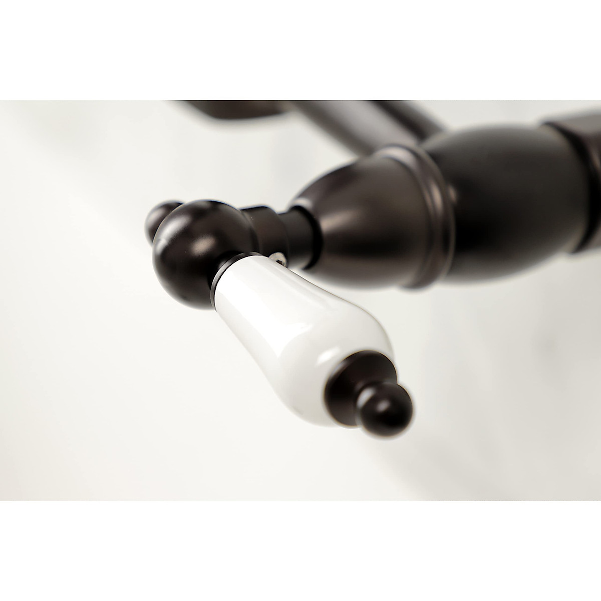 Kingston Brass KS1265PL Heritage Two-Handle Wall Mount Kitchen Faucet, Oil Rubbed Bronze