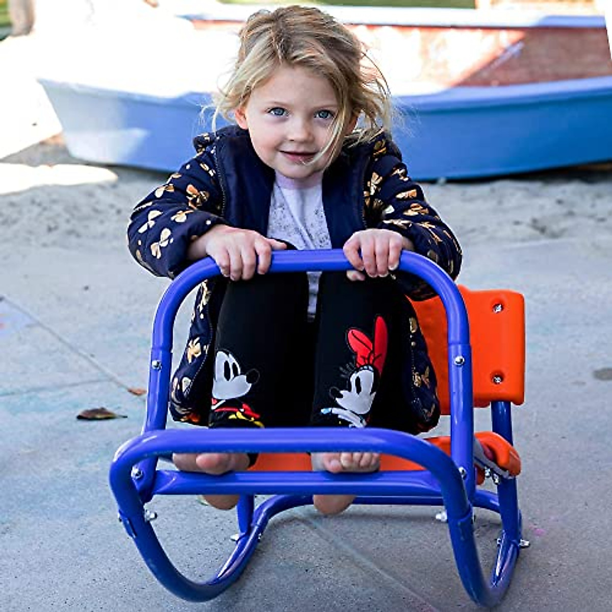 PLATPORTS Rocking Seesaw for Kids - Teeter Totter Kids Outdoor - Toddler See Saw - Playground Outdoor Equipment - Age 3 4 5