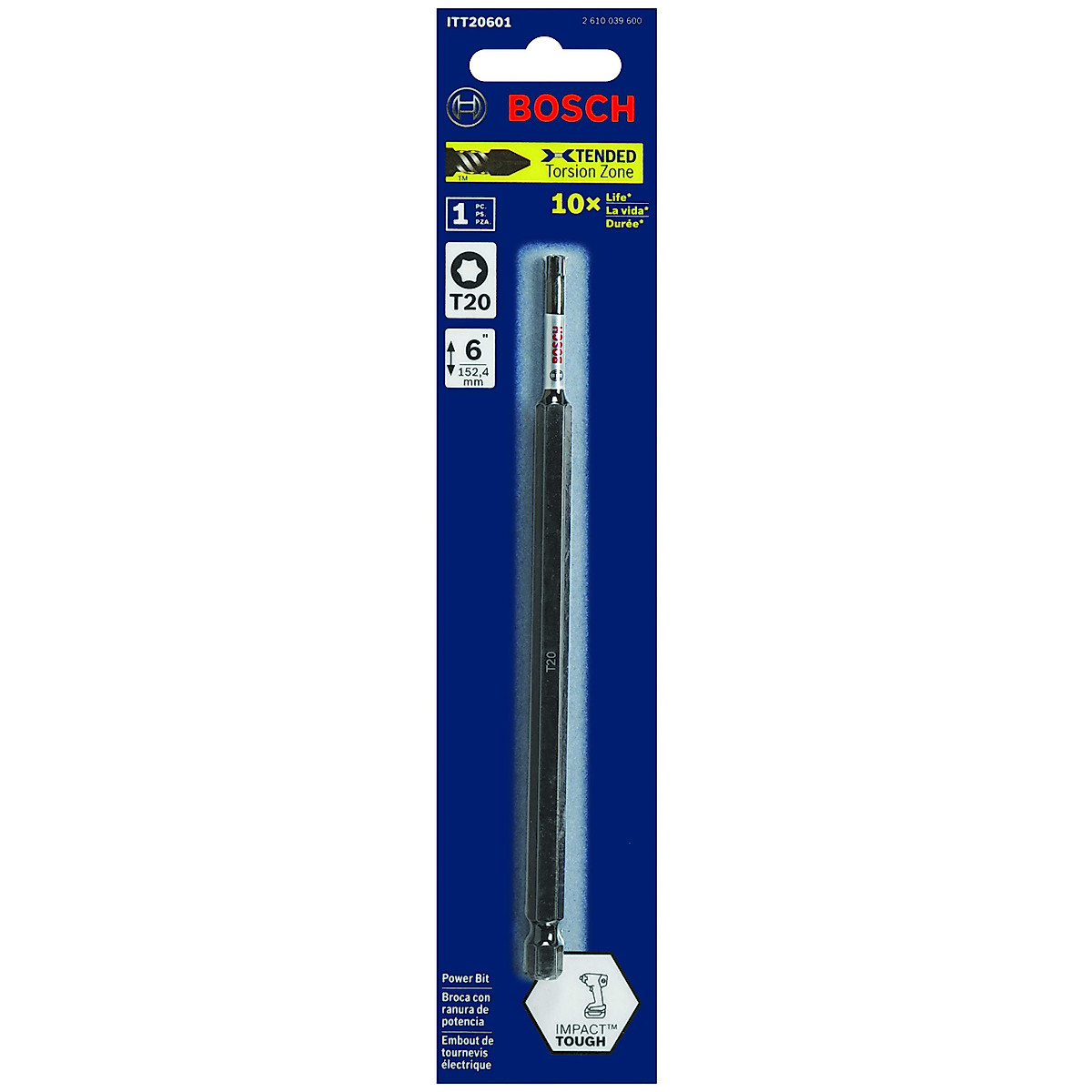 Bosch ITT20601 Tt20601 Impact Tough 6 In. Torx #20 Power Bit