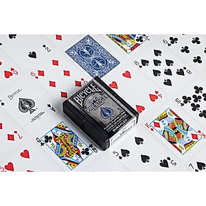 Bicycle Prestige Waterproof Plastic Playing Cards, Red & Blue (Colors May Vary)