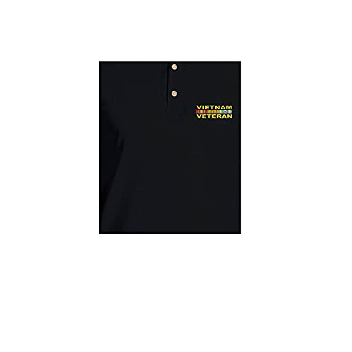 Vietnam Veteran Men's Polo T Shirt Embroidered Army USA Soldier Shirt (Navy Blue, XL)