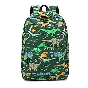 Acmebon Cute Dinosaur Children School Backpack for Boy and Girl Green