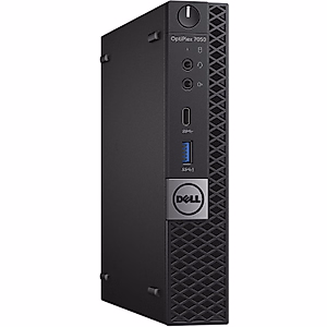 Dell OptiPlex 7050 Mini PC Desktop Computers, Intel Core i5-7500 2.7GHz, 32GB RAM, 512GB SSD, Windows 10 Pro (Renewed)