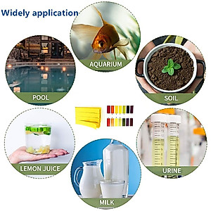 Ph. 1-14 Test Paper Extensive Test Paper Litmus Test Paper Sonkir pH Test Strips，Test pH for Saliva Urine Water Soil Testing(2-Pack pH Test Strips)