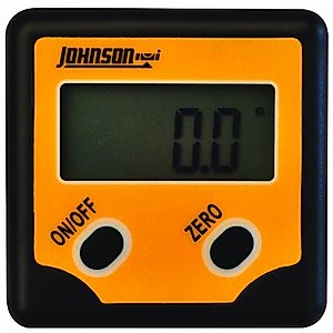 Johnson Level & Tool 1886-0100 Professional Magnetic Digital Angle Locator w/ 2 Buttons, Orange, 1 Locator
