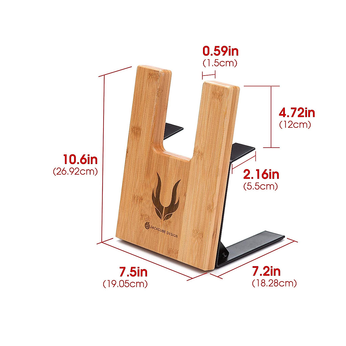 J JACKCUBE DESIGN Skateboard Storage Holder - Skateboard Display Holder, Standing Storage, Skateboard Accessories for Portable Display or Skateboard Parking lot - MK501A