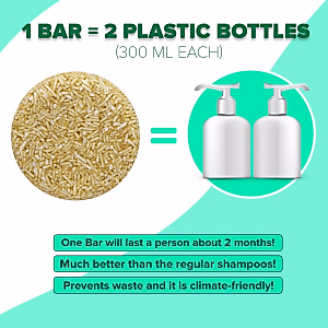 BAMBOEARTH Solid Shampoo Bar And Conditioner Effect Hair Soap – 100% Organic Shampoo Bars For Hair With All Natural Plant Based Essential Oils And Zero Waste Biodegradable Packaging (Honey)